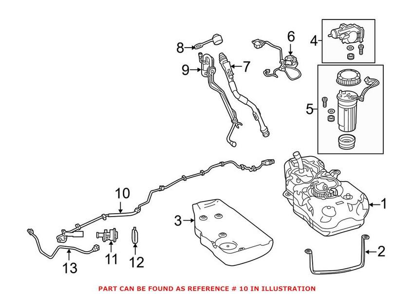 Diesel Exhaust Fluid (DEF) Injector Feed Line Genuine Mercedes-Benz ...
