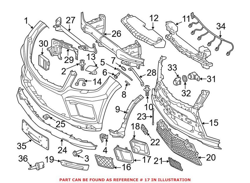 Mercedes Brake Air Duct – Front Passenger Right 1668852223 Genuine ...