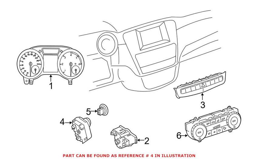 Mercedes Ignition Switch 1669055200 Genuine Mercedes-Benz 1669055200