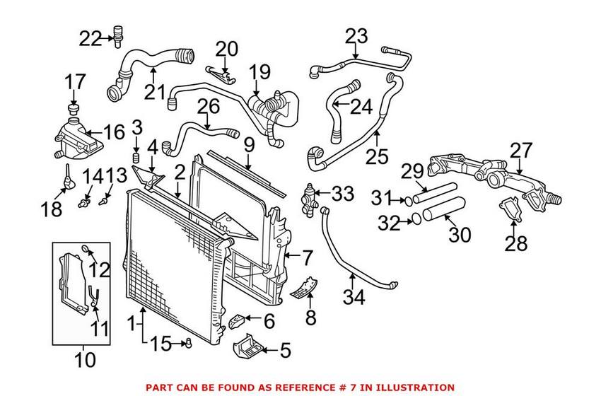 BMW Engine Cooling Fan Shroud 17101439105 Genuine BMW 17101439105