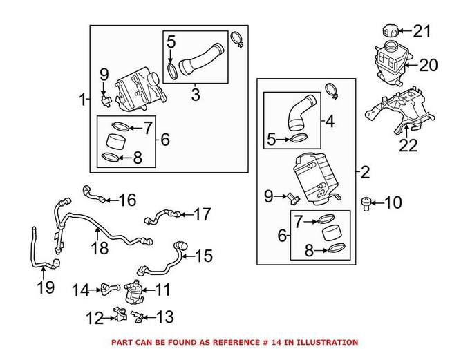 BMW Radiator Coolant Hose – Lower 17127589632 Genuine BMW 17127589632