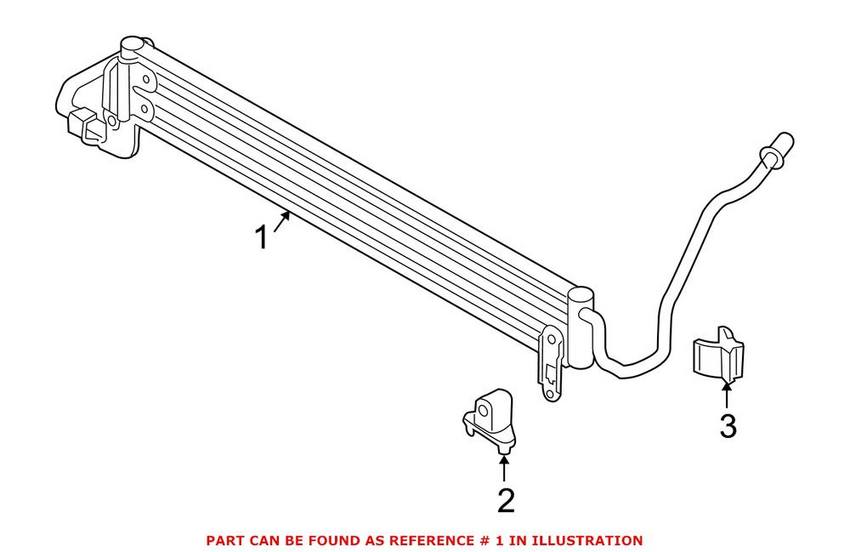 BMW Power Steering Cooler Genuine BMW 17217519215