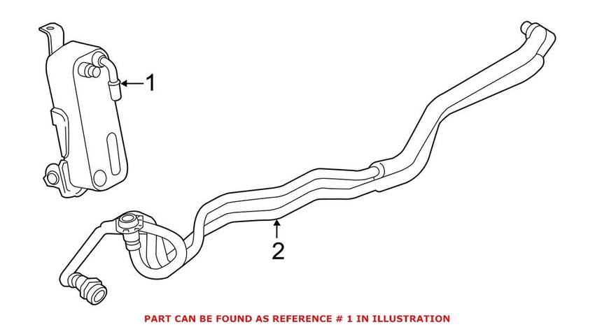 BMW Automatic Transmission Oil Cooler 17217600553 Genuine BMW 17217600553