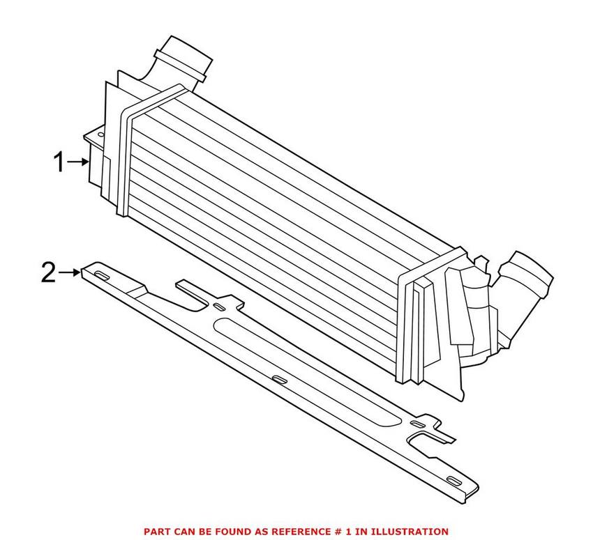 BMW Intercooler 17517823570 Genuine BMW 17517823570