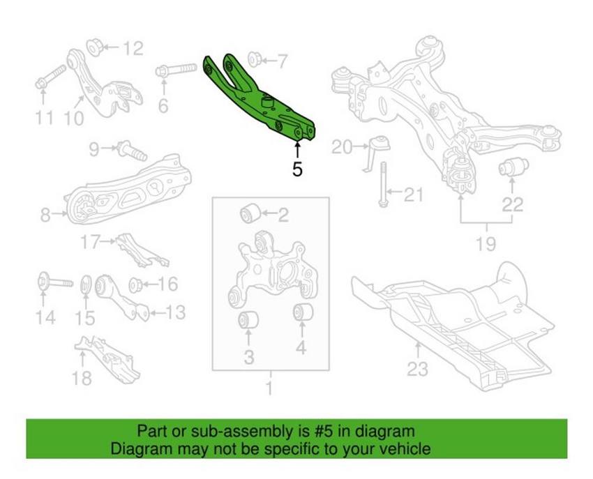 Mercedes Suspension Control Arm – Rear Lower Genuine Mercedes-Benz ...