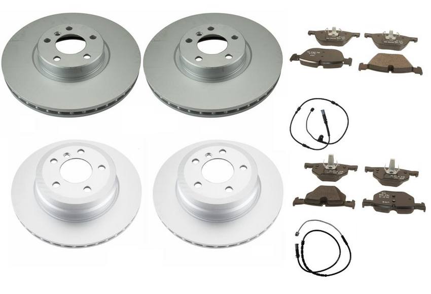 BMW Brake Kit – Pads and Rotors Front & Rear (348mm/320mm) Genuine BMW ...