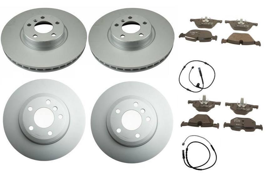 BMW Brake Kit – Pads and Rotors Front & Rear (348mm/345mm) Genuine BMW ...