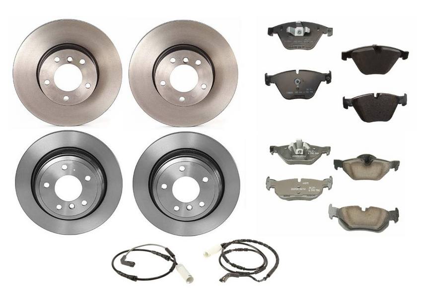 BMW Brake Kit – Pads and Rotors Front & Rear (312mm/300mm) Genuine BMW ...