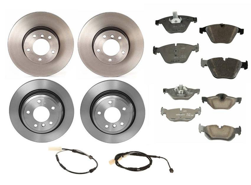 BMW Brake Pad and Rotor Kit – Front and Rear 312mm/300mm Genuine BMW BM ...