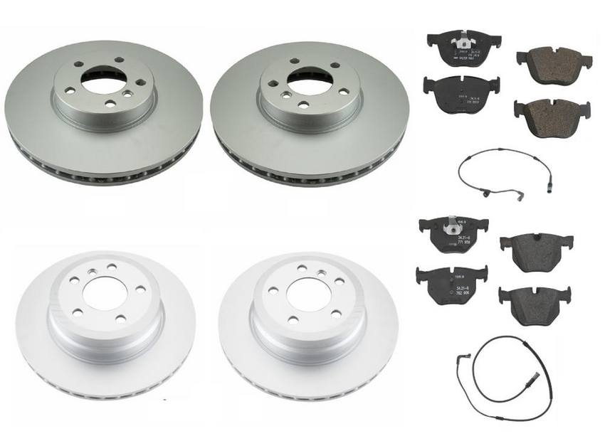 BMW Brake Pad and Rotor Kit – Front and Rear 332mm/320mm Genuine BMW BM ...