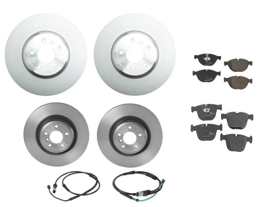 BMW Brake Kit – Pads and Rotors Front & Rear (374mm/370mm) Genuine BMW ...