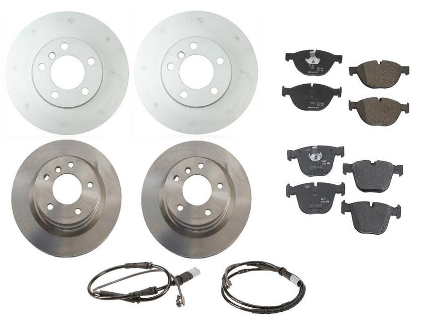 BMW Brake Pad and Rotor Kit – Front and Rear 312mm/300mm Genuine BMW BM ...