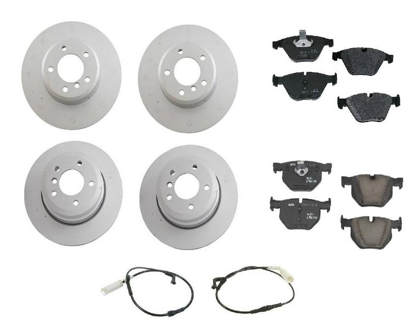 BMW Brake Kit – Pads and Rotors Front & Rear (324mm/320mm) Genuine BMW ...