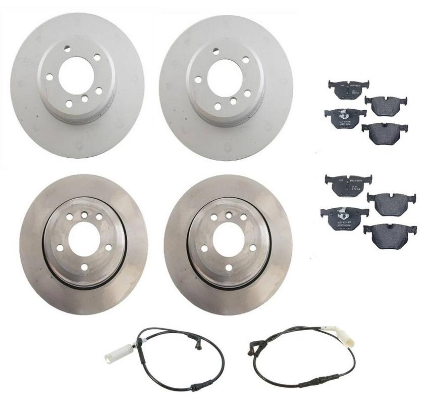BMW Brake Kit – Pads and Rotors Front & Rear (324mm/320mm) Genuine BMW ...