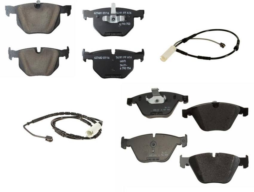BMW Disc Brakes Kit – Pads Front and Rear Genuine BMW 1789583KIT