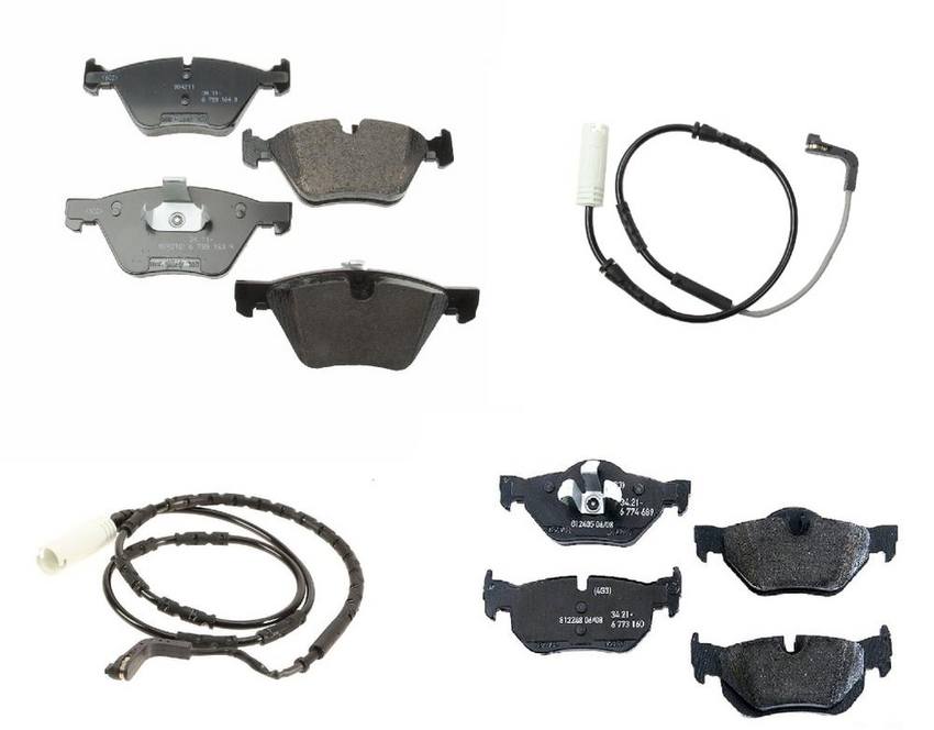 BMW Disc Brake Pad Kit – Front and Rear Genuine BMW BM-1789702-KIT