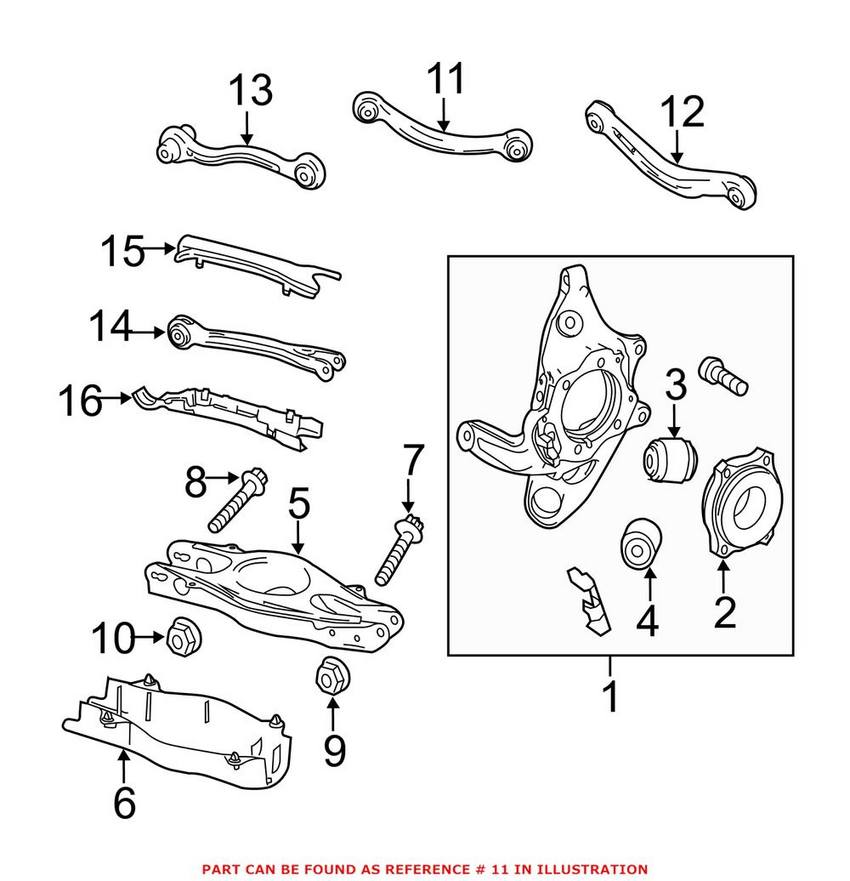 Lateral Arm Genuine Mercedes-Benz 2043500792