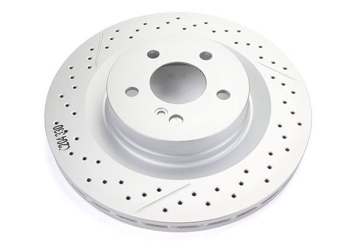 Mercedes Disc Brake Rotor – Rear (330mm) (Cross-Drilled and Slotted ...