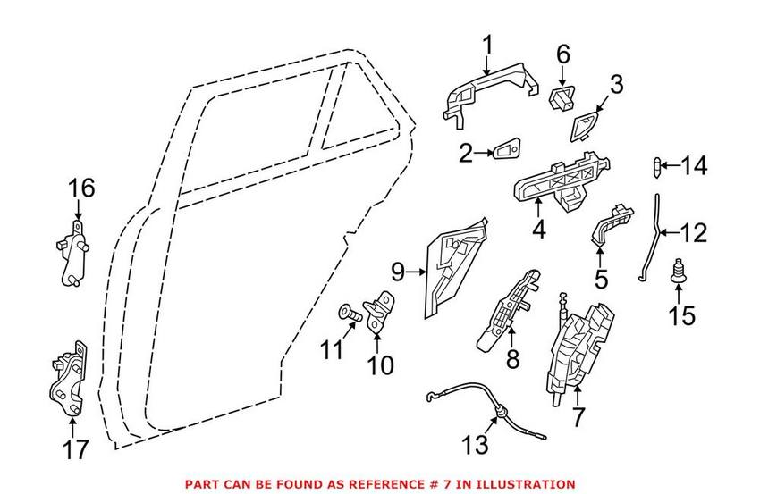 Mercedes Door Lock Actuator – Front Passenger Side 2047303035 Genuine ...