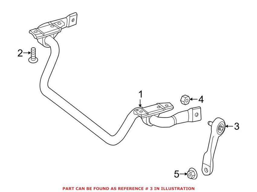Mercedes Suspension Stabilizer Bar Link – Front Driver Left 2053230717 ...