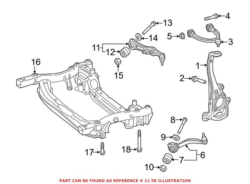Mercedes Suspension Control Arm – Front 2053304507 Genuine Mercedes ...
