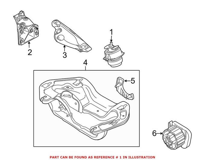BMW Engine Mount Genuine BMW 22116795418