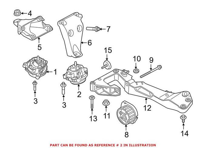 BMW Engine Mount Genuine BMW 22116856183