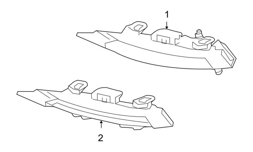 Mercedes Daytime Running Light – Front Driver Left 2218201356 Genuine ...