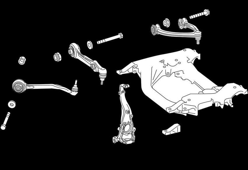 Mercedes Suspension Control Arm – Front Driver Left 2223307101 Genuine ...