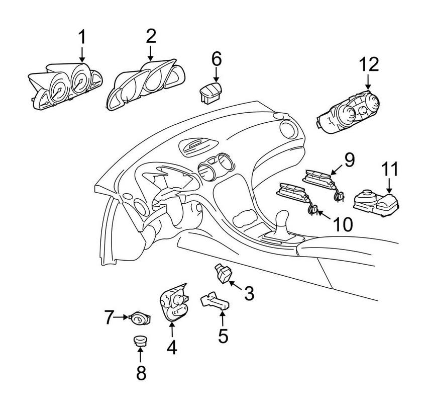 Mercedes Ignition Switch 2305452308 Genuine Mercedes-Benz 2305452308