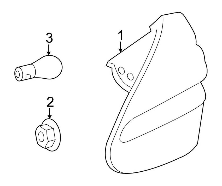 Mercedes Tail Light Assembly – Rear Driver Left 2308200764 Genuine ...