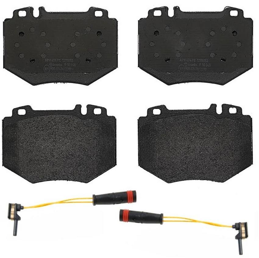 Mercedes Brakes Set Kit – Pads Front (Low-Met) (with Sensors ...