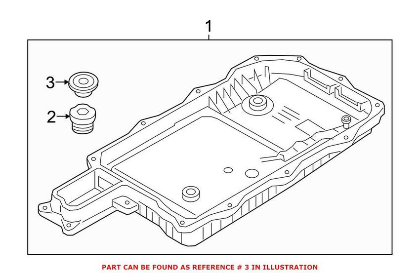 BMW Automatic Transmission Oil Pan Drain Plug 24117588765 Genuine BMW ...