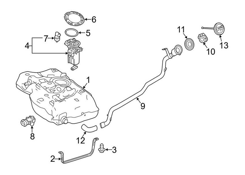 Mercedes Electric Fuel Pump 2464701694 Genuine Mercedes-Benz 2464701694
