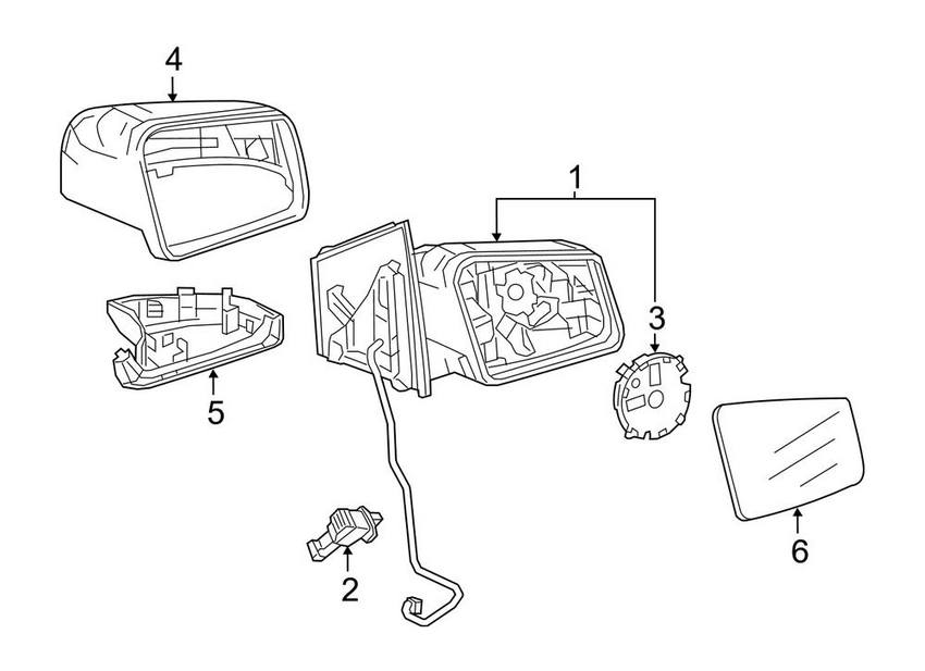 Side Mirror Cover – Passenger Side (Mountain Gray Metallic) Genuine ...