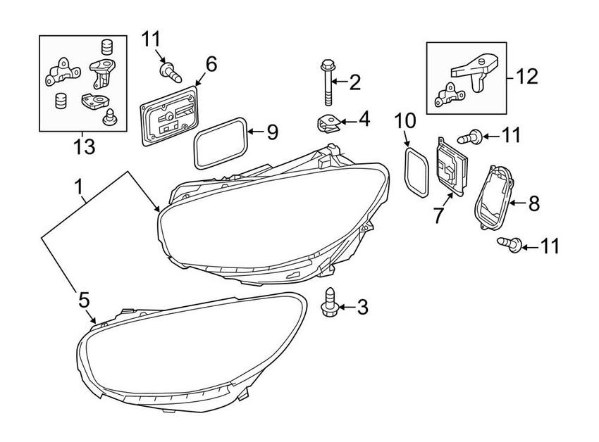 Mercedes High Intensity Discharge Headlight Control Module – Front ...
