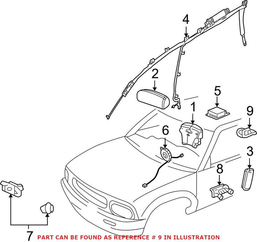 Air Bag Sensor Genuine Saab 25977702