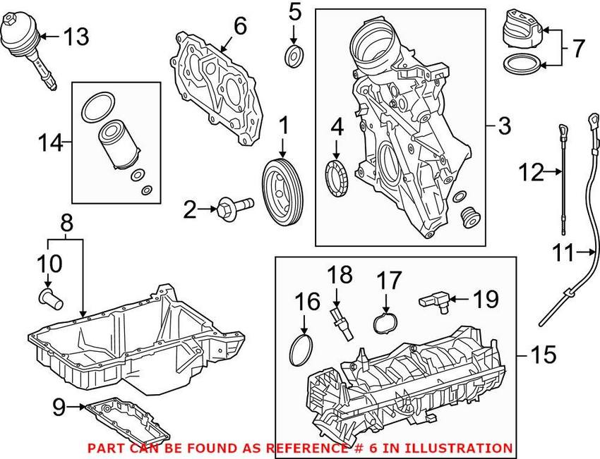 Mercedes Engine Timing Cover 2740150700 – Genuine Mercedes Genuine ...