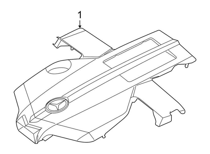 Engine Cover – Center Genuine Mercedes-Benz 2760108904