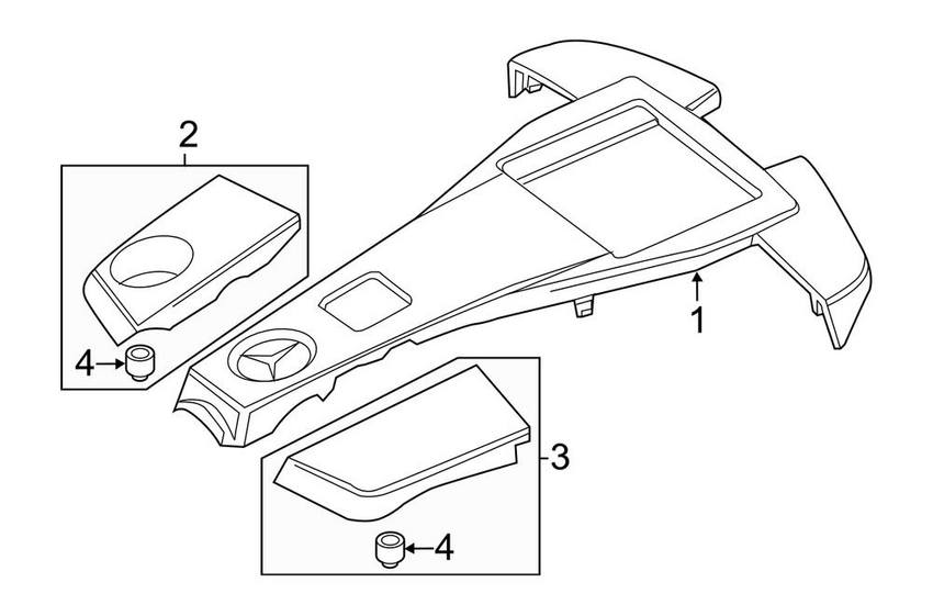 Mercedes Engine Cover – Passenger Right 2780100767 Genuine Mercedes ...