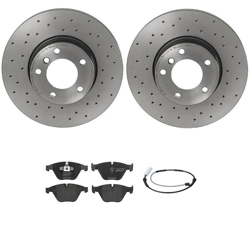 Brembo Brake Pads and Rotors Kit – Front (312mm) (Xtra) (Low-Met ...