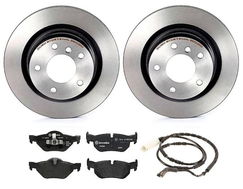 Brembo Brakes Kit – Pads and Rotors Rear (300mm) (Low-Met) Brembo ...