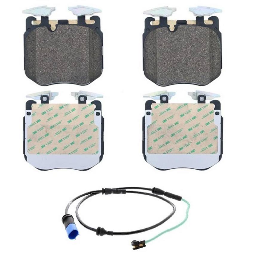 BMW Disc Brake Pad Set – Front (w/ Sensor) Genuine BMW 2892116KIT