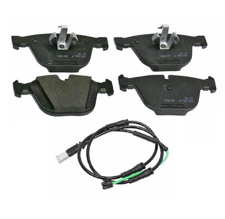 BMW Disc Brake Pad Set – Rear (w/ Sensor) Genuine BMW 2892257KIT