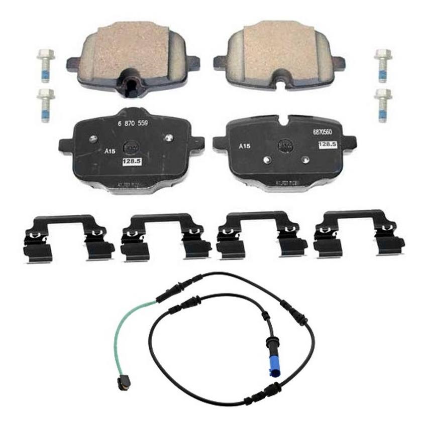 BMW Disc Brake Pad Set – Rear (w/ Sensor) Genuine BMW 2894092KIT