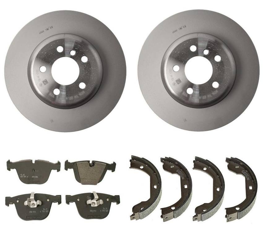 BMW Brake Kit – Pads and Rotors Rear (345mm) Genuine BMW 2905726KIT