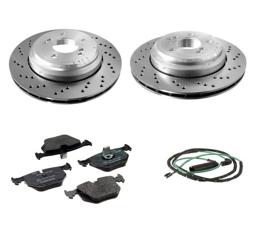 BMW Brake Kit – Pads and Rotors Rear (328mm) Genuine BMW 3023247KIT
