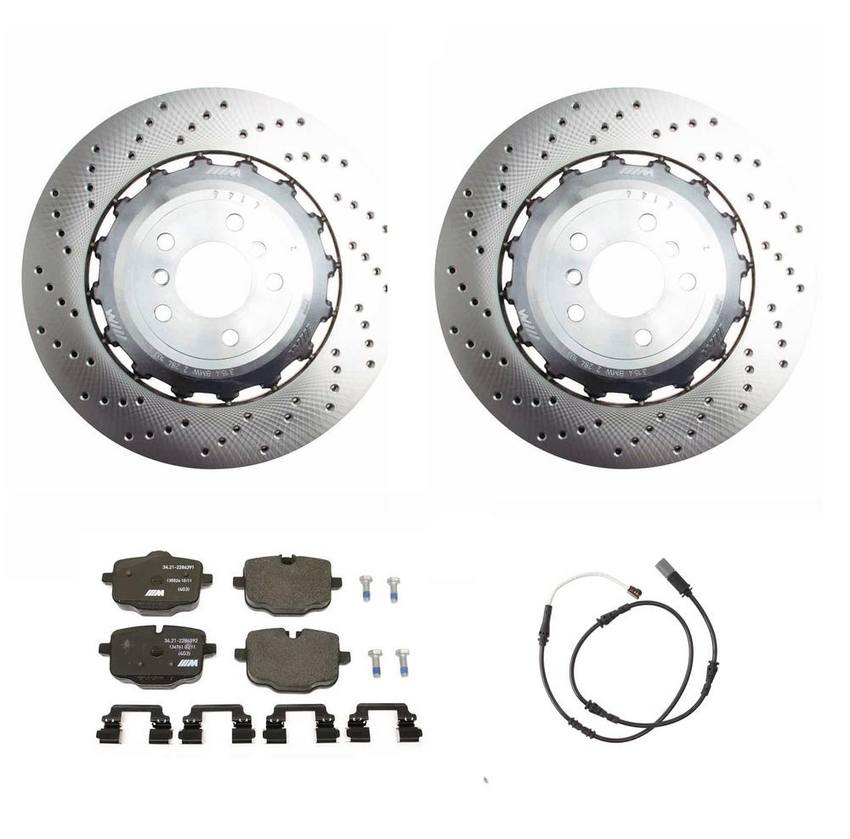 BMW Brake Kit – Pads and Rotors Rear (396mm) Genuine BMW 3023296KIT