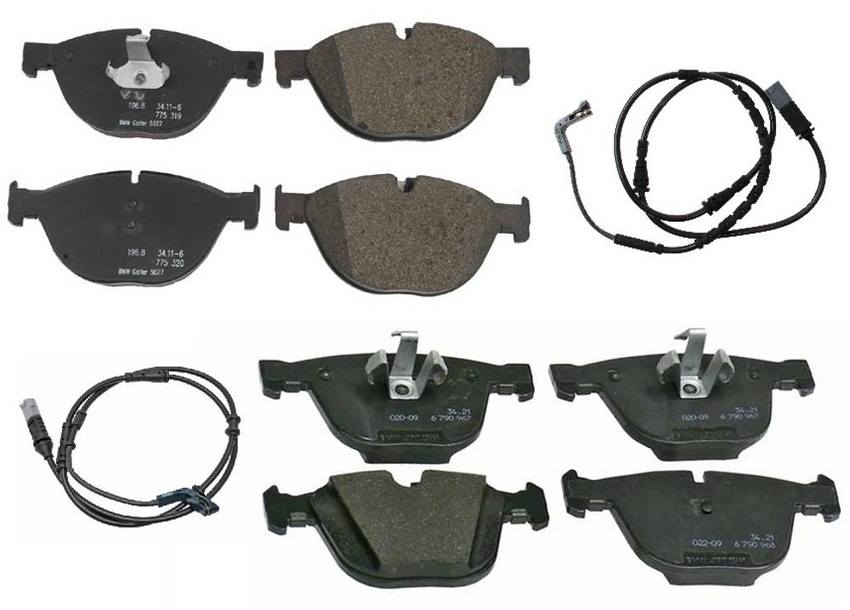 BMW Disc Brakes Kit – Pads Front and Rear Genuine BMW 3023740KIT