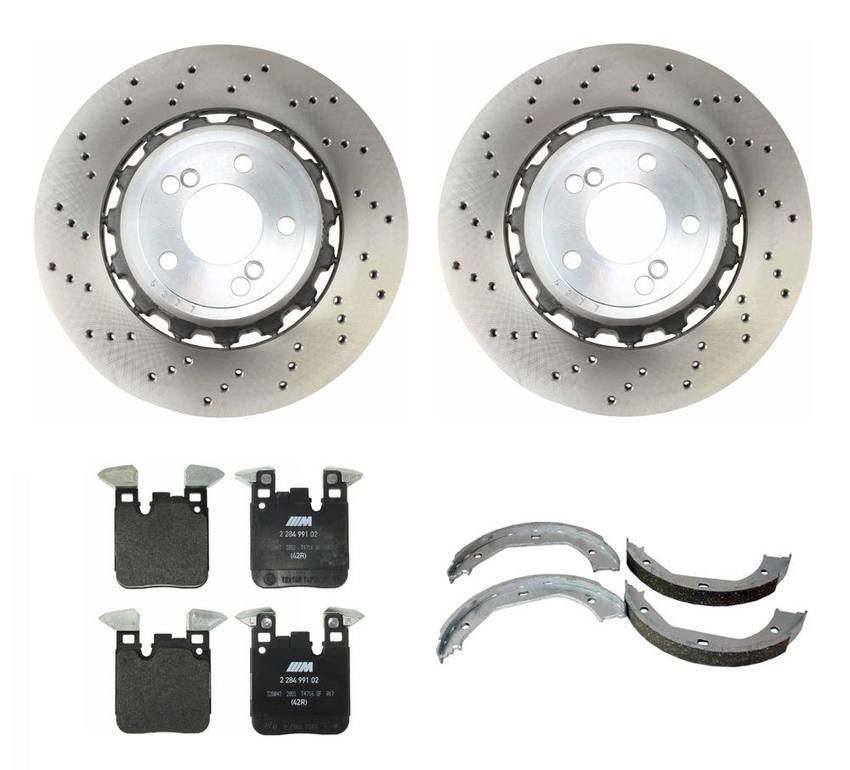 BMW Brake Kit – Pads and Rotors Rear (370mm) Genuine BMW 3024189KIT